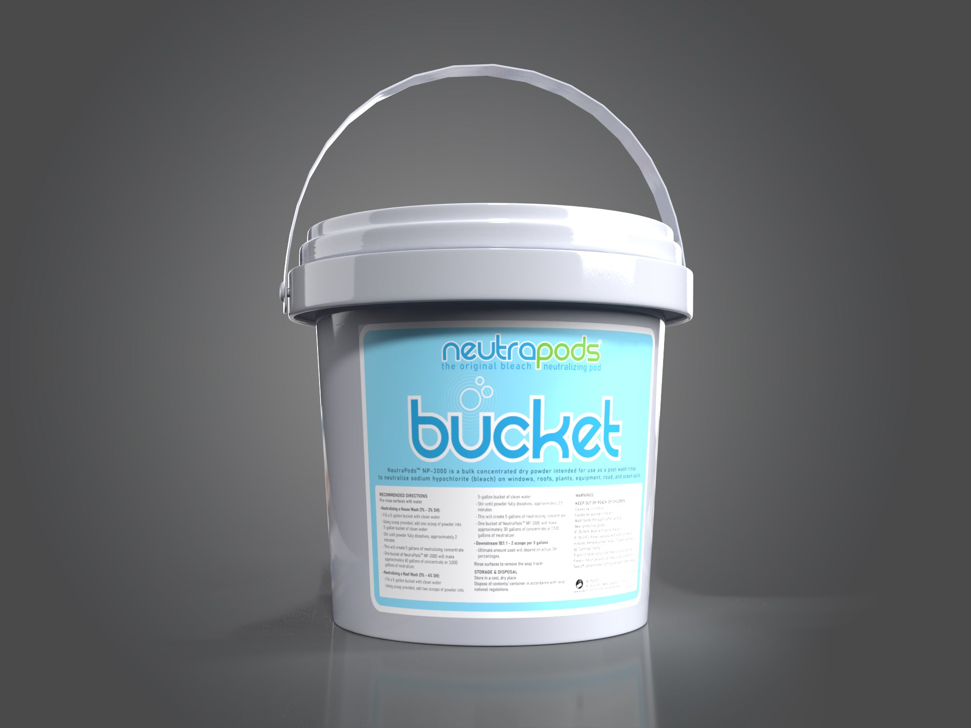 NeutraPods® 6 lbs Bucket: High-Performance Sodium Hypochlorite Neutral